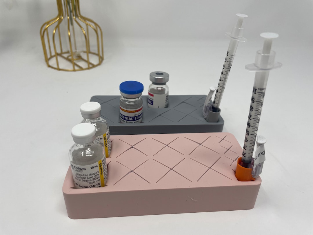 Syringe Holder/organizer, Silicone Vial Holder, Botox Holder, Tray ...