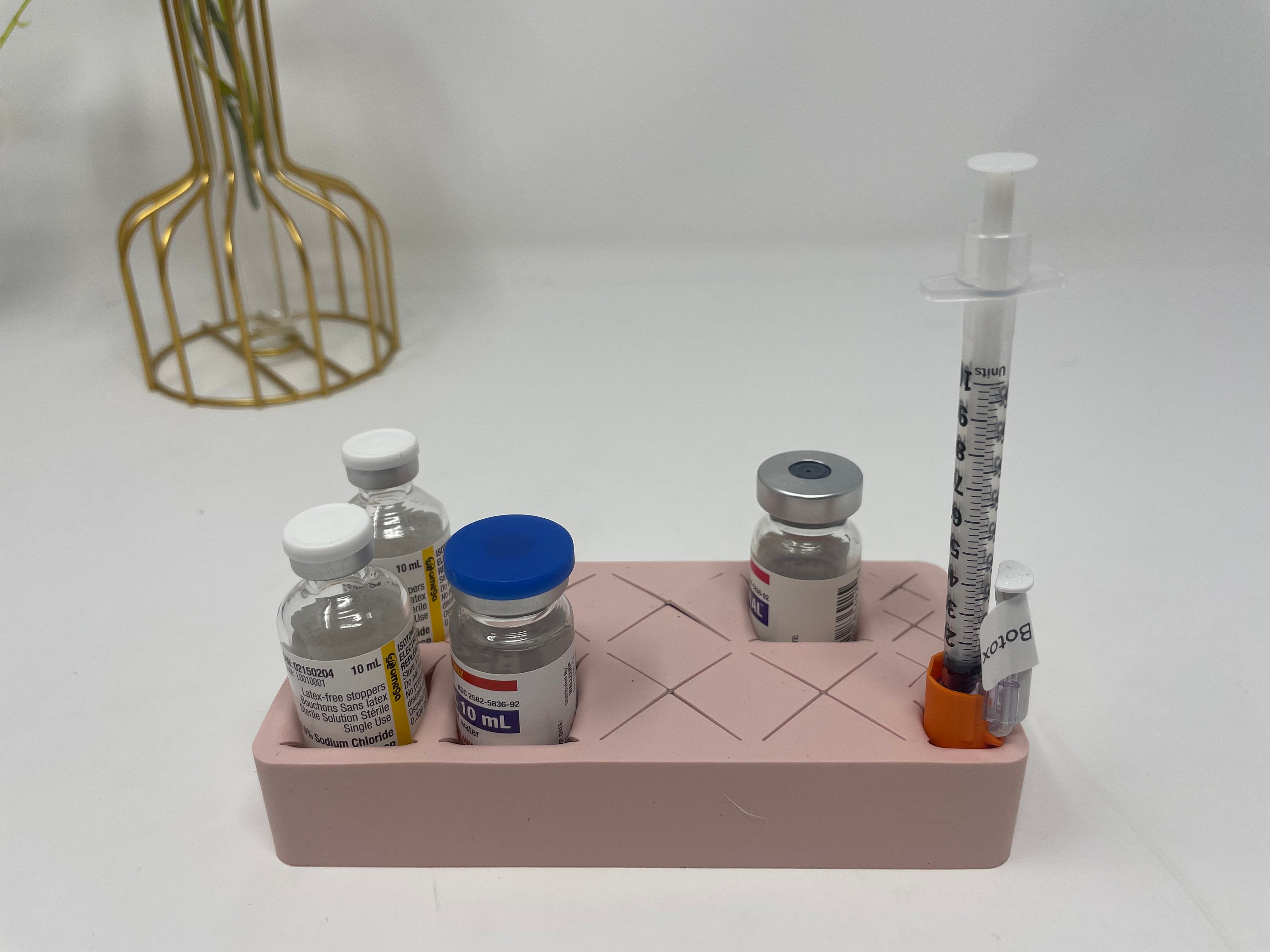 Syringe Holder/organizer, Silicone Vial Holder, Botox Holder, Tray ...