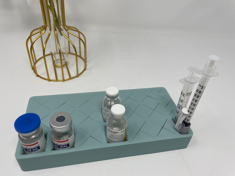 Syringe Holder/organizer, Silicone Vial Holder, Botox Holder, Tray ...