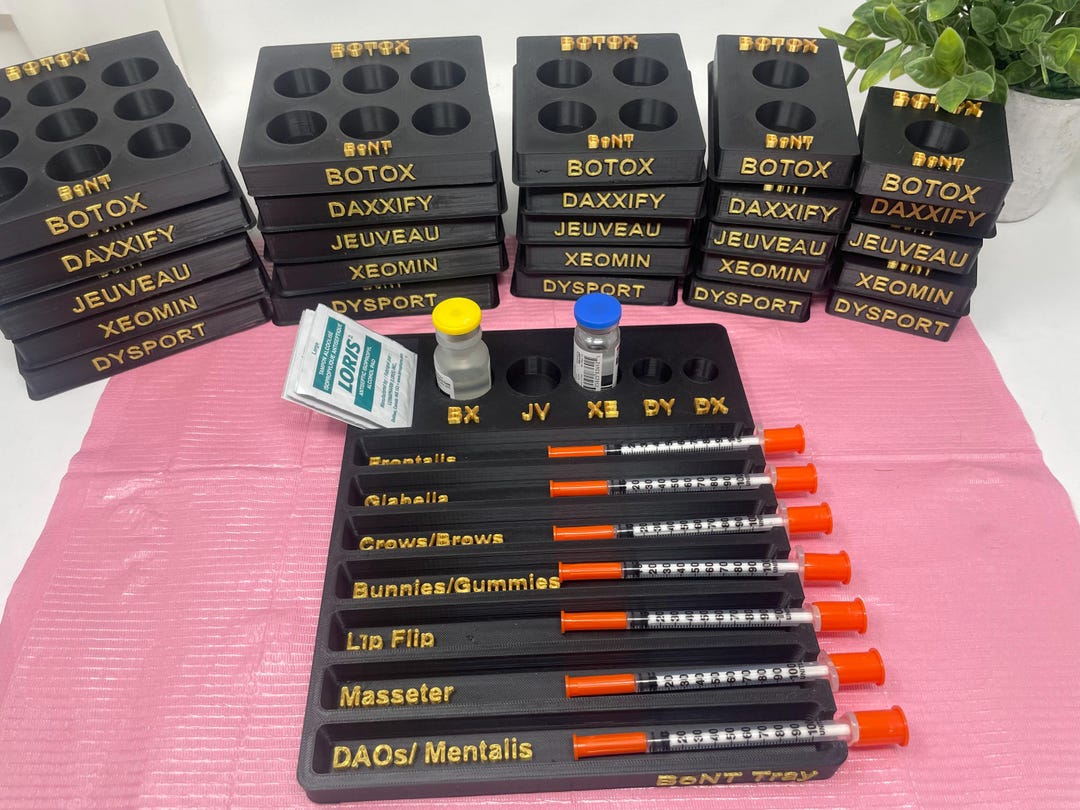 Botox Dysport Xeomin Jeuveau Daxxify Organizer, Spill Preventing Vial ...