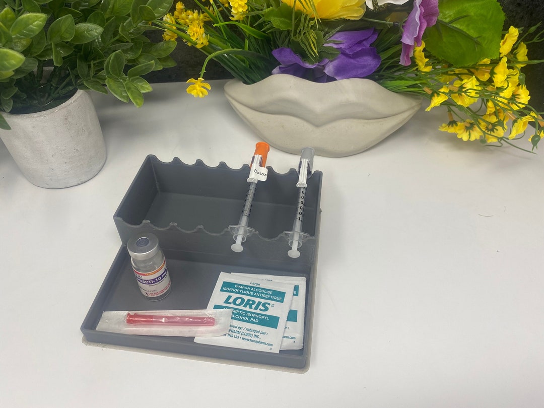 Esthetic Practitioner Tray and Syringe Holder. Vial and Supplies Holder ...