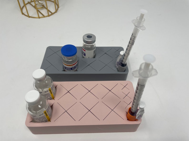 Syringe Holder/organizer, Silicone Vial Holder, Botox Holder, Tray ...