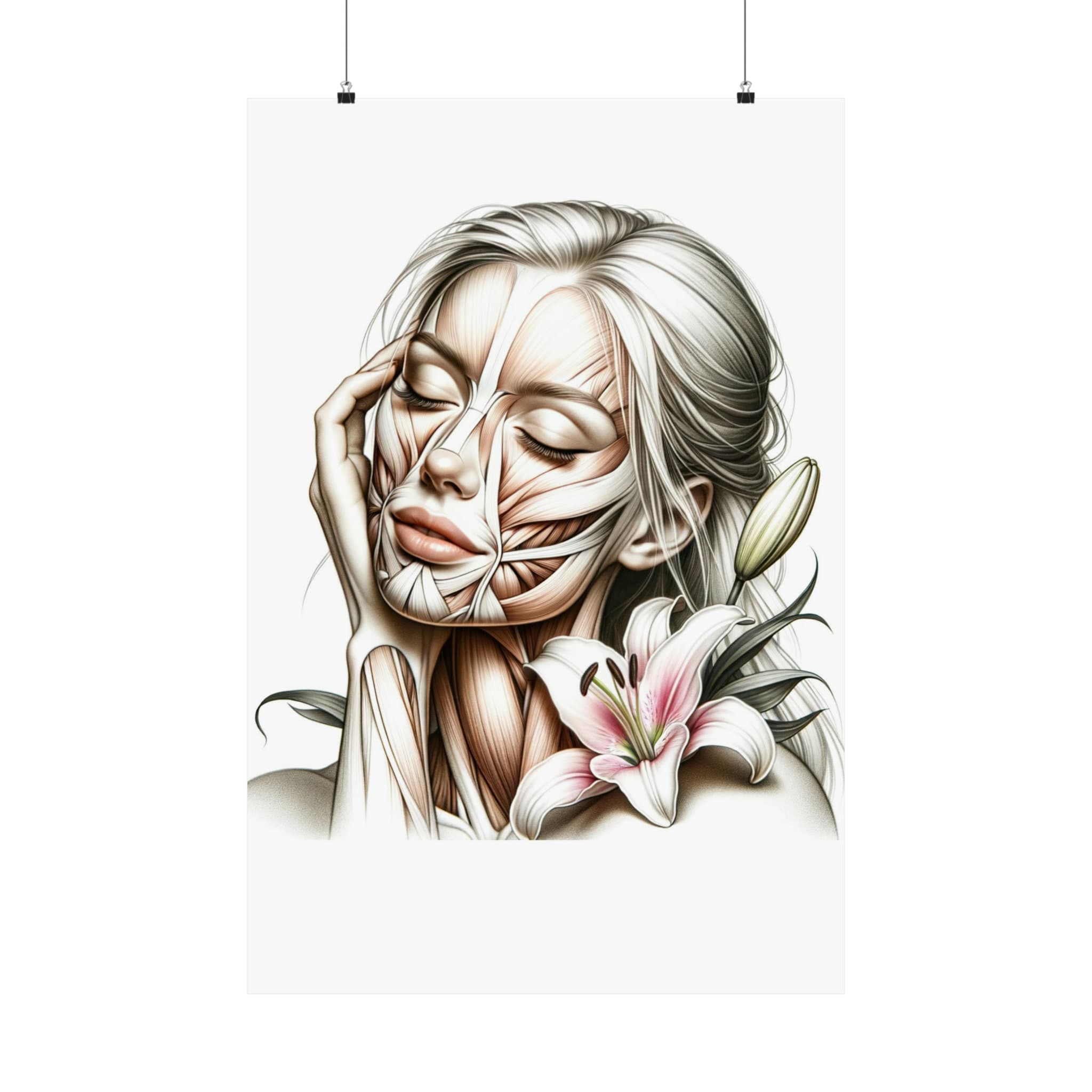 Facial Anatomy Poster, Facial Muscles Poster, Med Spa Decor - Etsy