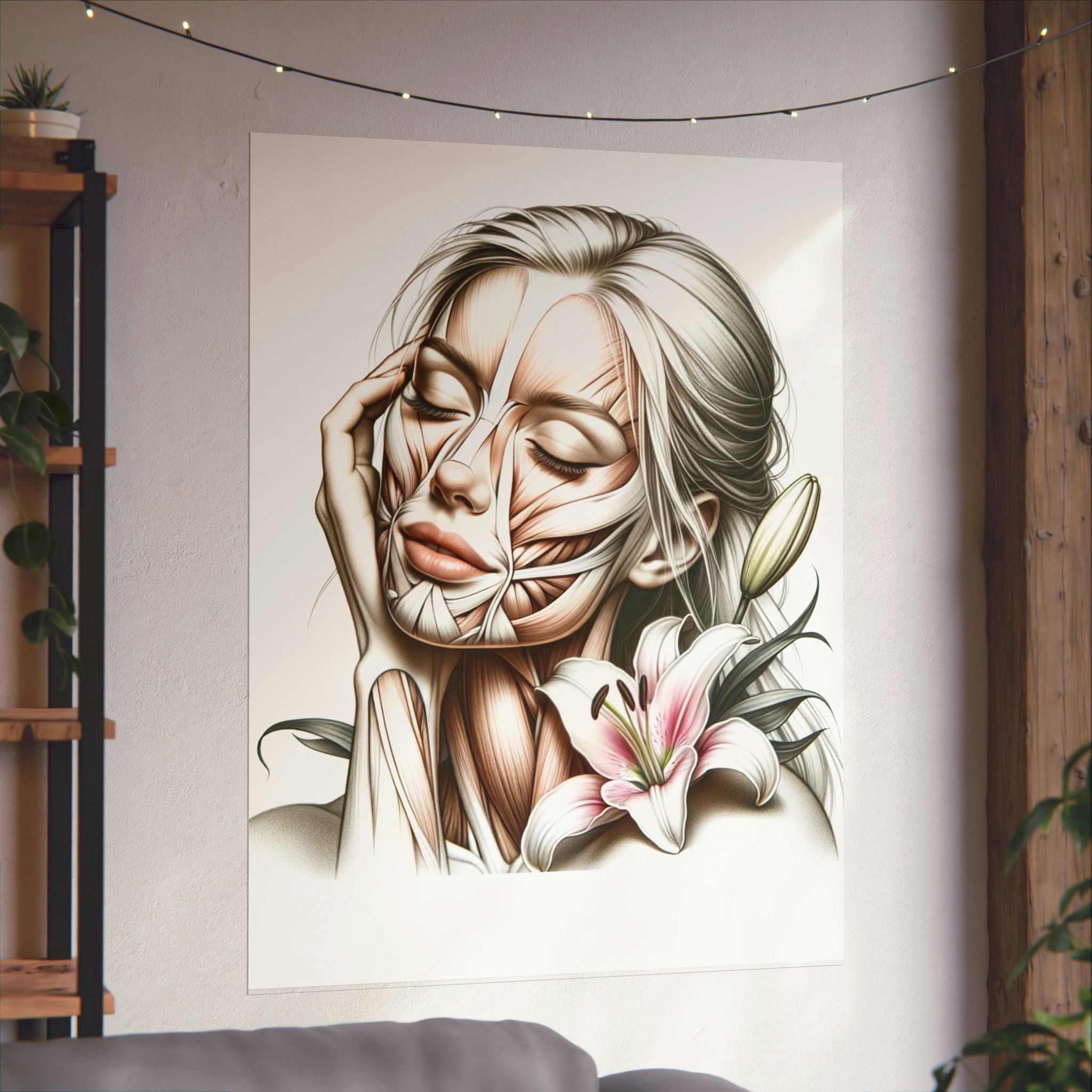 Facial Anatomy Poster, Facial Muscles Poster, Med Spa Decor - Etsy