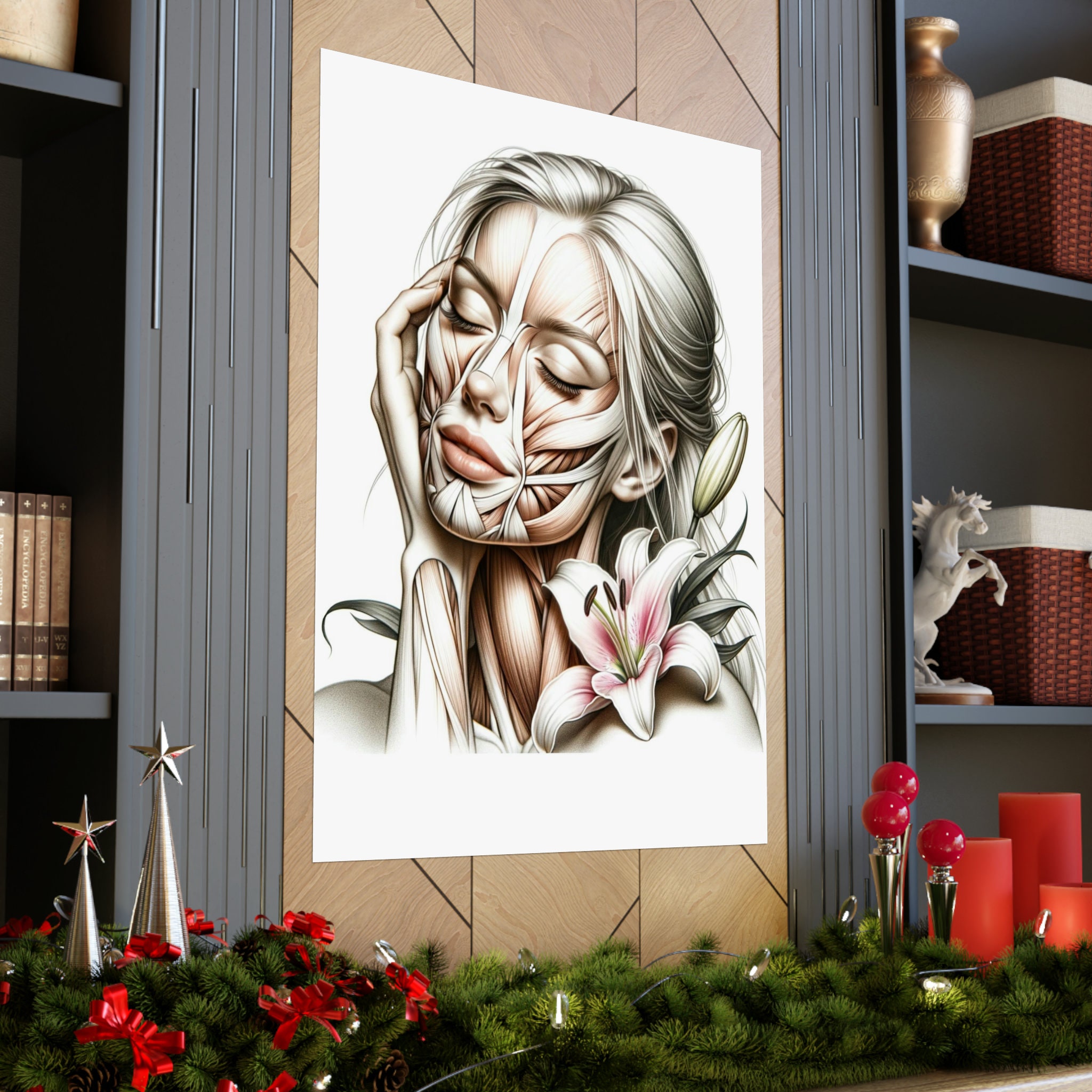 Facial Anatomy Poster, Facial Muscles Poster, Med Spa Decor - Etsy