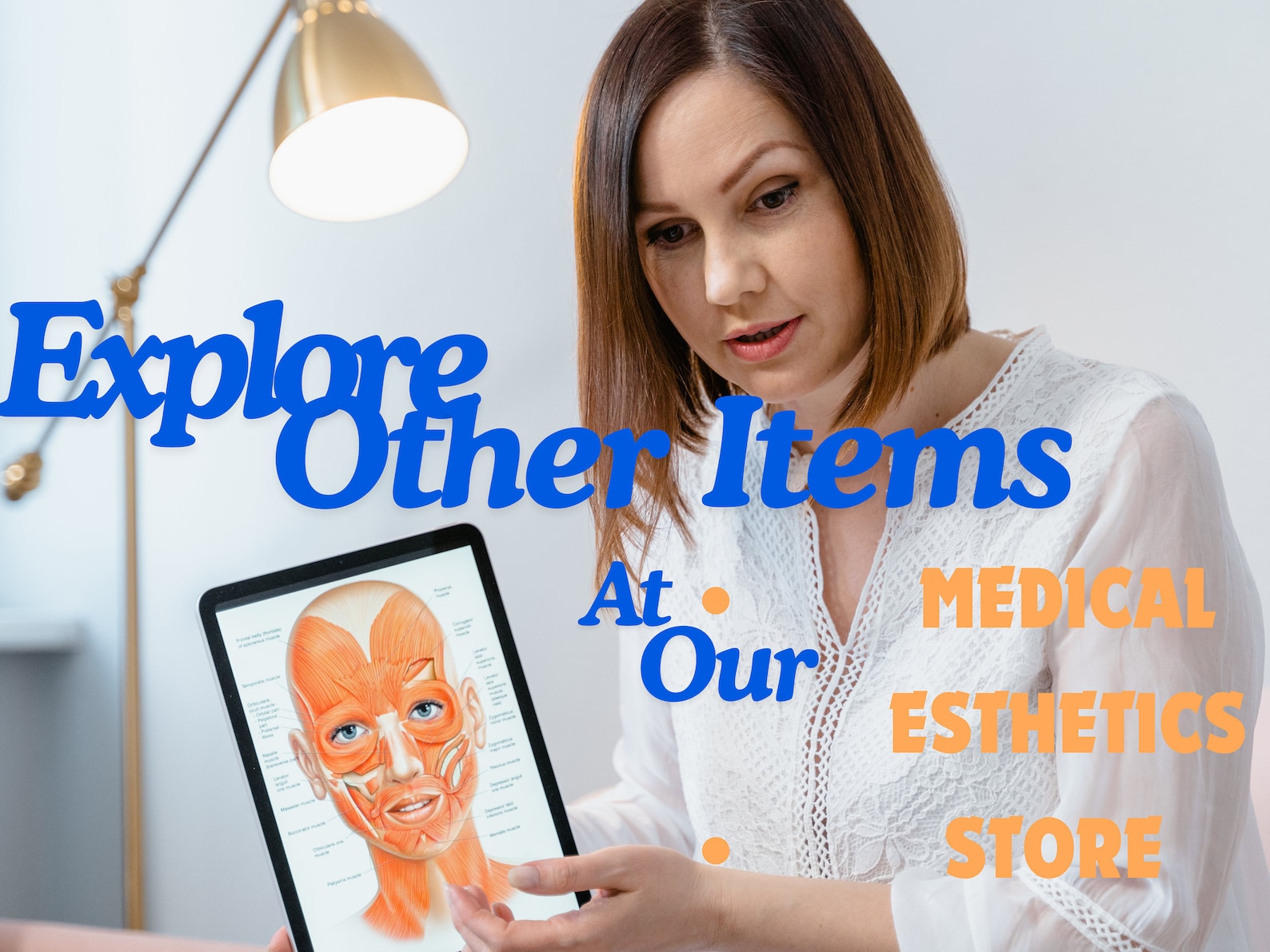 Facial Anatomy Acrylic Dry Erase Board for Note Taking/charting, Facial ...