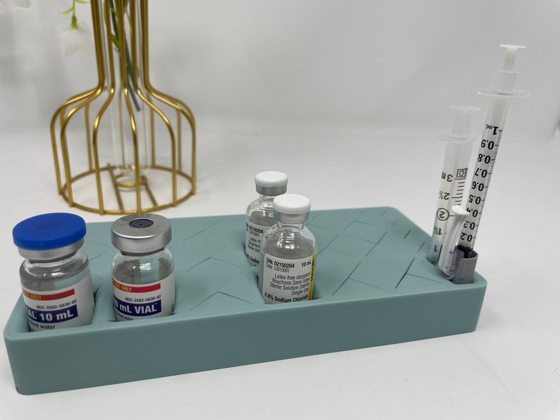 Syringe Holder/organizer, Silicone Vial Holder, Botox Holder, Tray ...