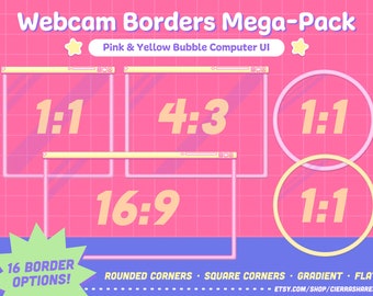 Yellow Webcam Border - Etsy