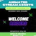 Welcome Raiders Animated Stream Overlay - Clean Minimal Style Twitch ...