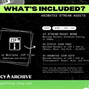Welcome Raiders Animated Stream Overlay - Clean Fullscreen Twitch ...