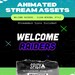 Welcome Raiders Animated Stream Overlay Clean Minimal Style - Etsy