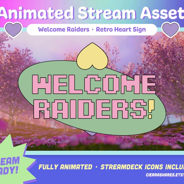 Twitch Welcome Sign - Etsy