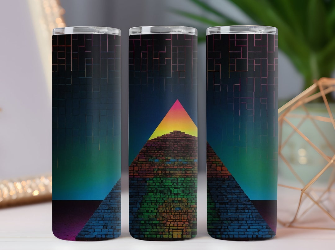 Tumbler Wrap Water Glass, Pyramid Pattern, 3d, Cool, 4 Images, 20 ...