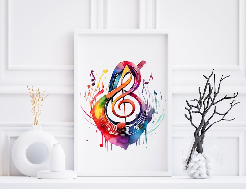 Note Watercolor Clip Art 30 Png Clipart Digital Download Commercial Use ...