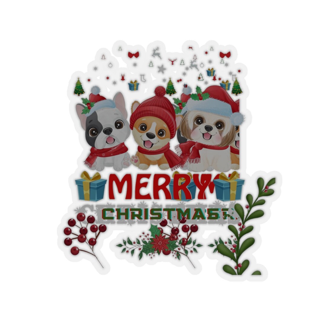 Merry Christmas Stickers, Merry Christmas Labels, Christmas Labels ...
