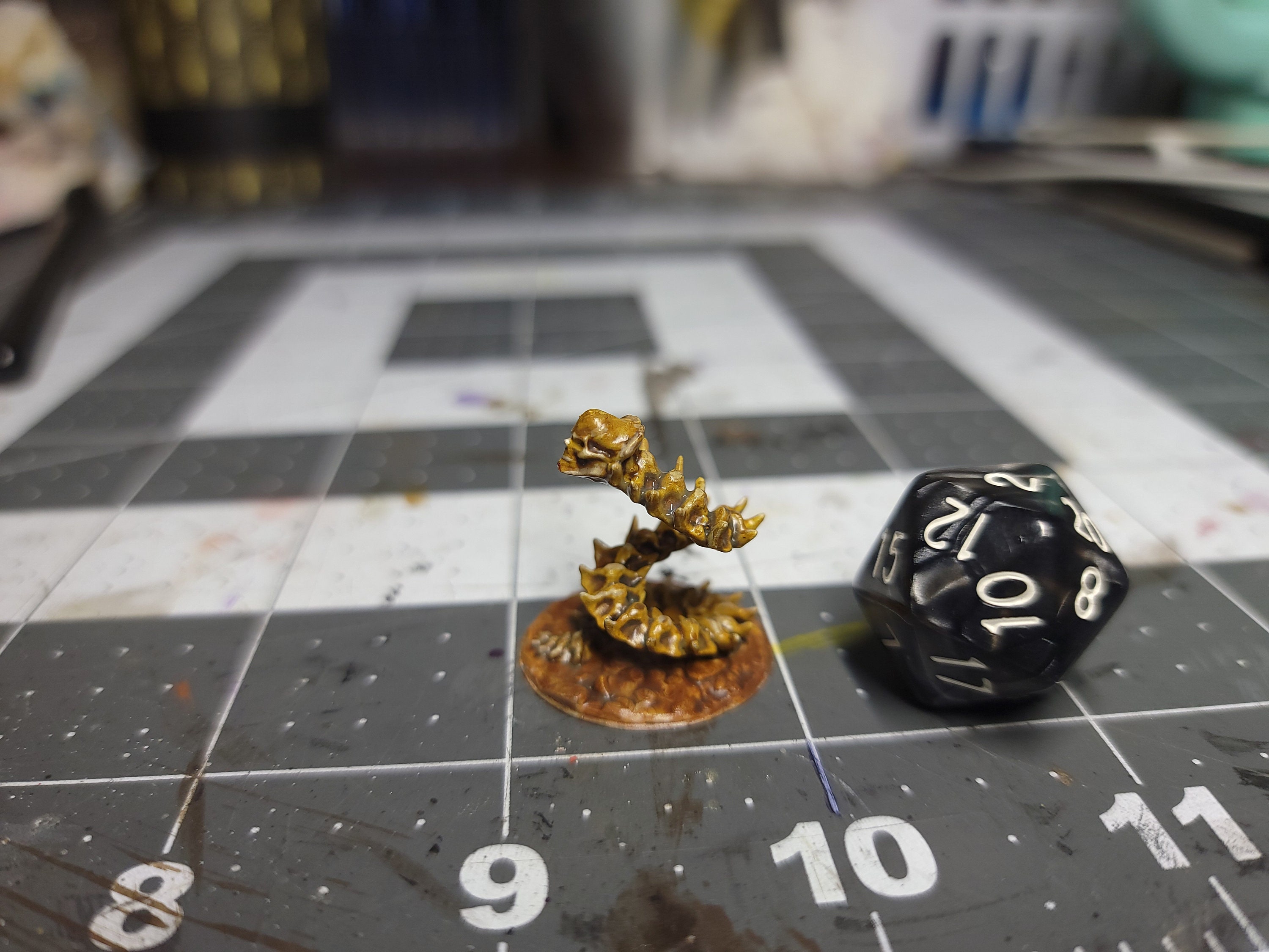 Bone Naga Dnd Mini TTRPG Miniature Brown Mini - Etsy
