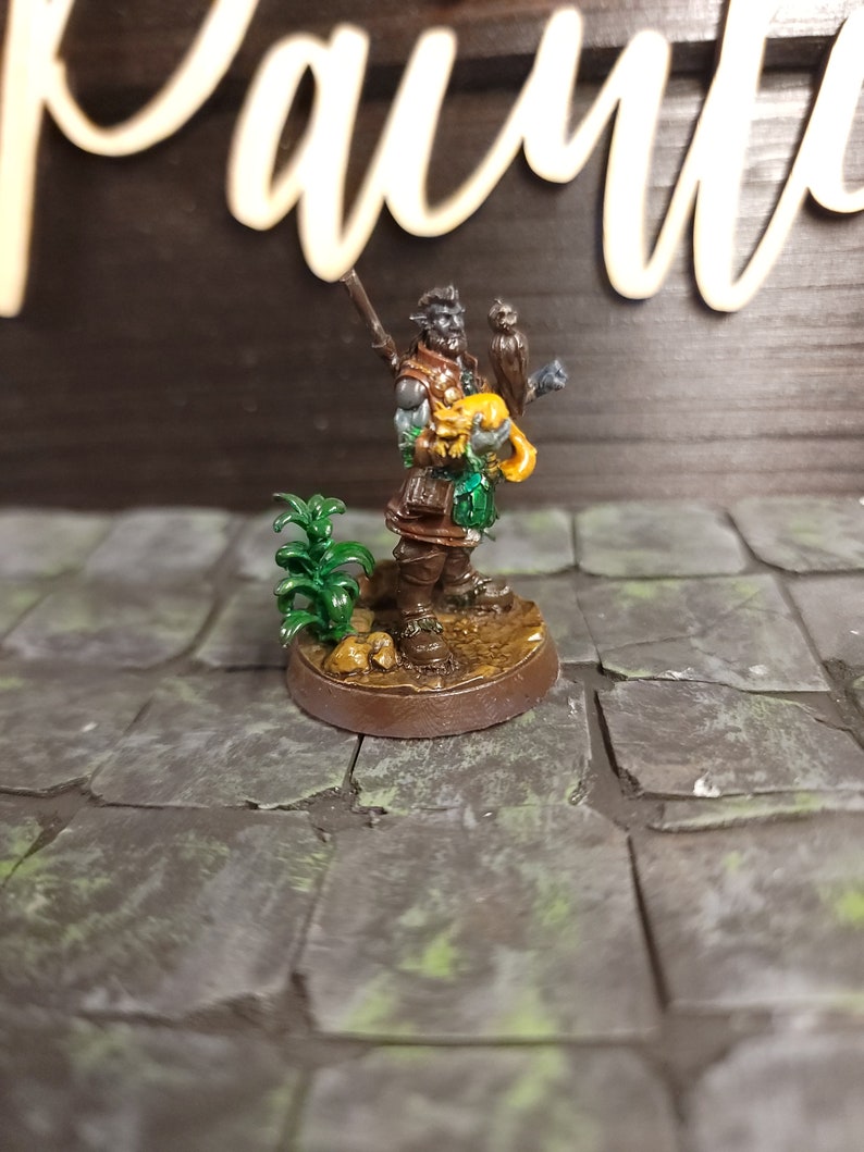 Firbolg Druid Firbolg Ranger D&D Painted Miniature - Etsy