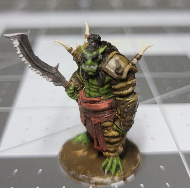 Blood Hawk Orc Orc Barbarian Half-orc Fighter 28 Mm - Etsy