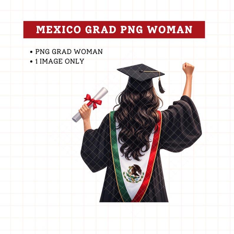 Graduation MEXICO WOMAN | PNG | - Etsy