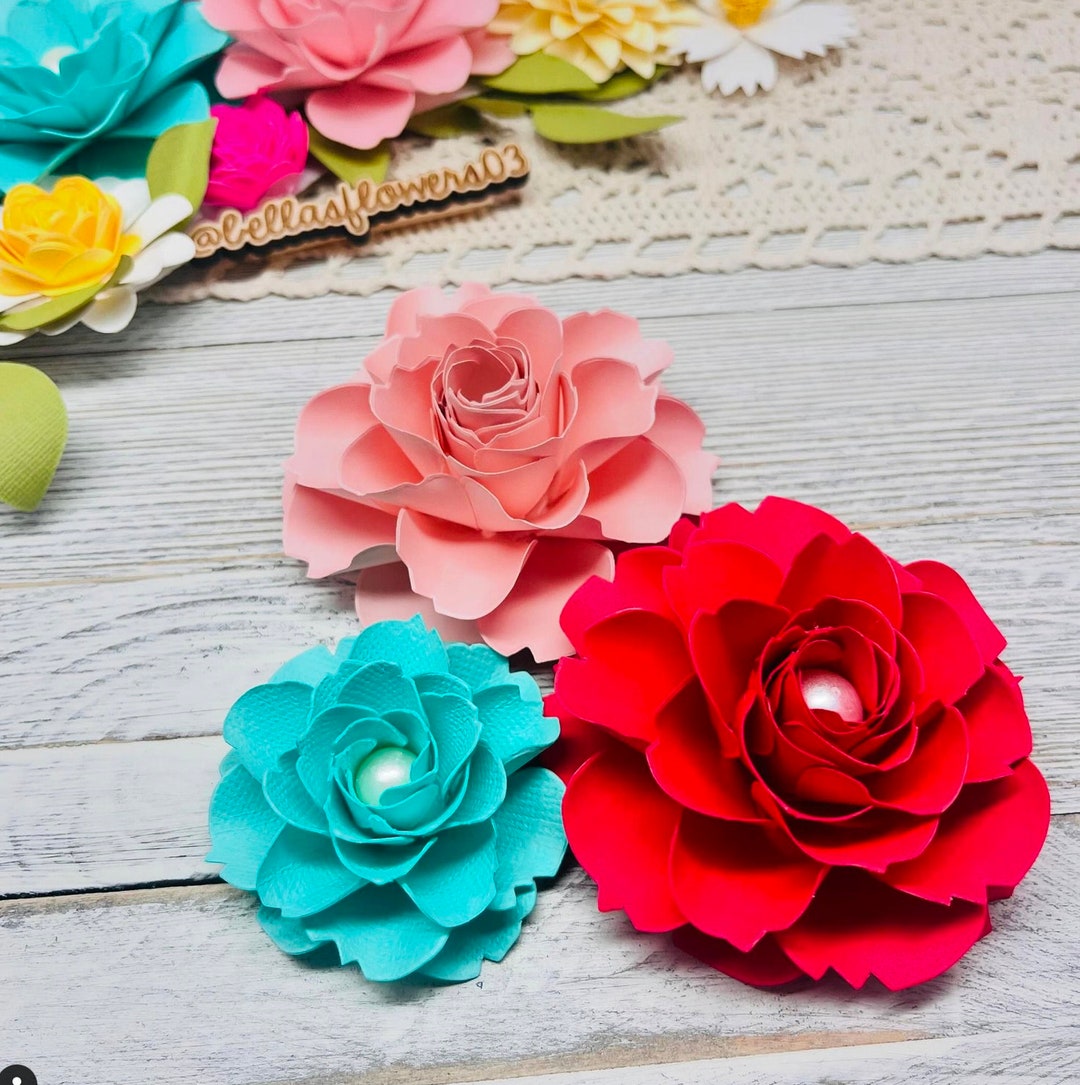 1072 ANDREA Flower SVG - Etsy