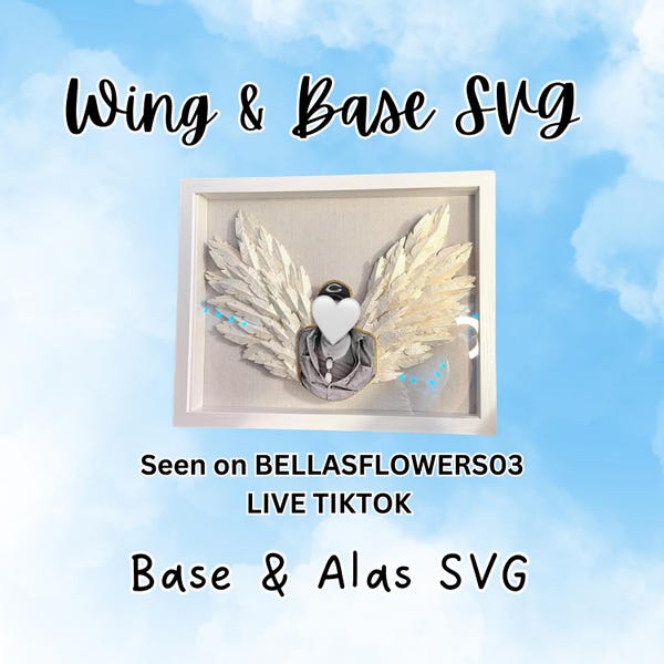 Angel Wings Svg Rip - Etsy