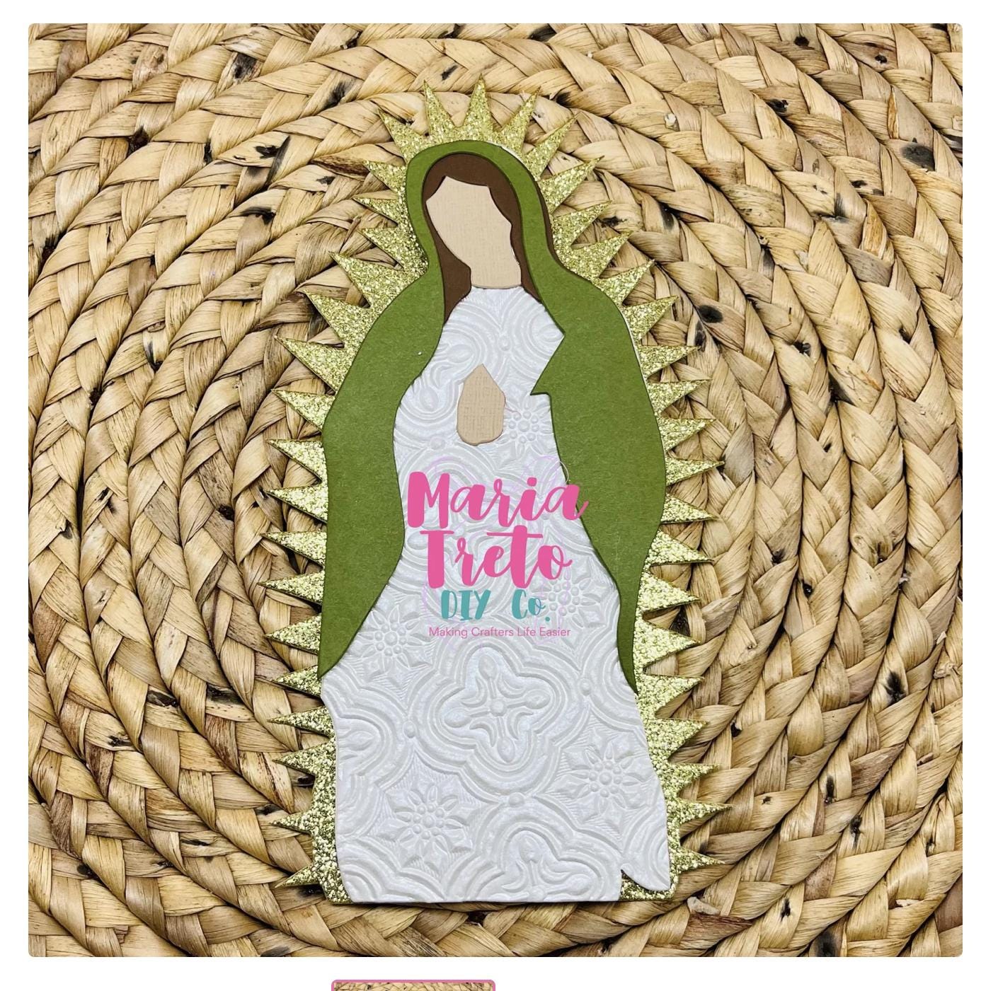 Simple Virgen Mary Layered SVG - Etsy