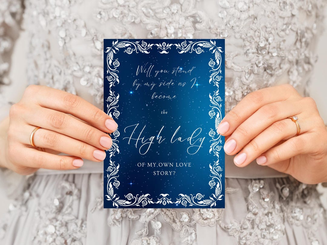 ACOTAR Bridesmaid Invitation | Night Court High Lady Quote | Fantasy ...