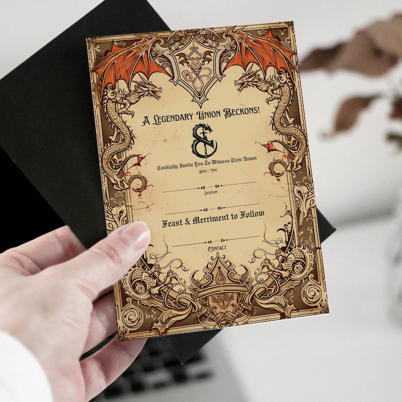Dungeons and Dragons Wedding Invitations - Etsy
