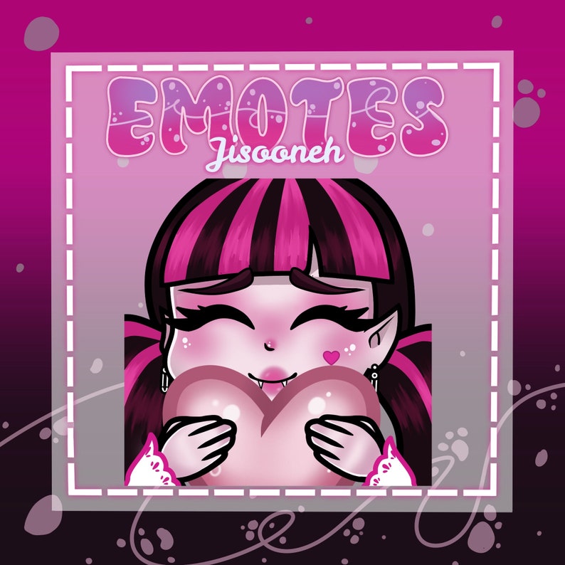 Monster High Draculaura Heart Emote Monster High Heart Emote for Twitch ...