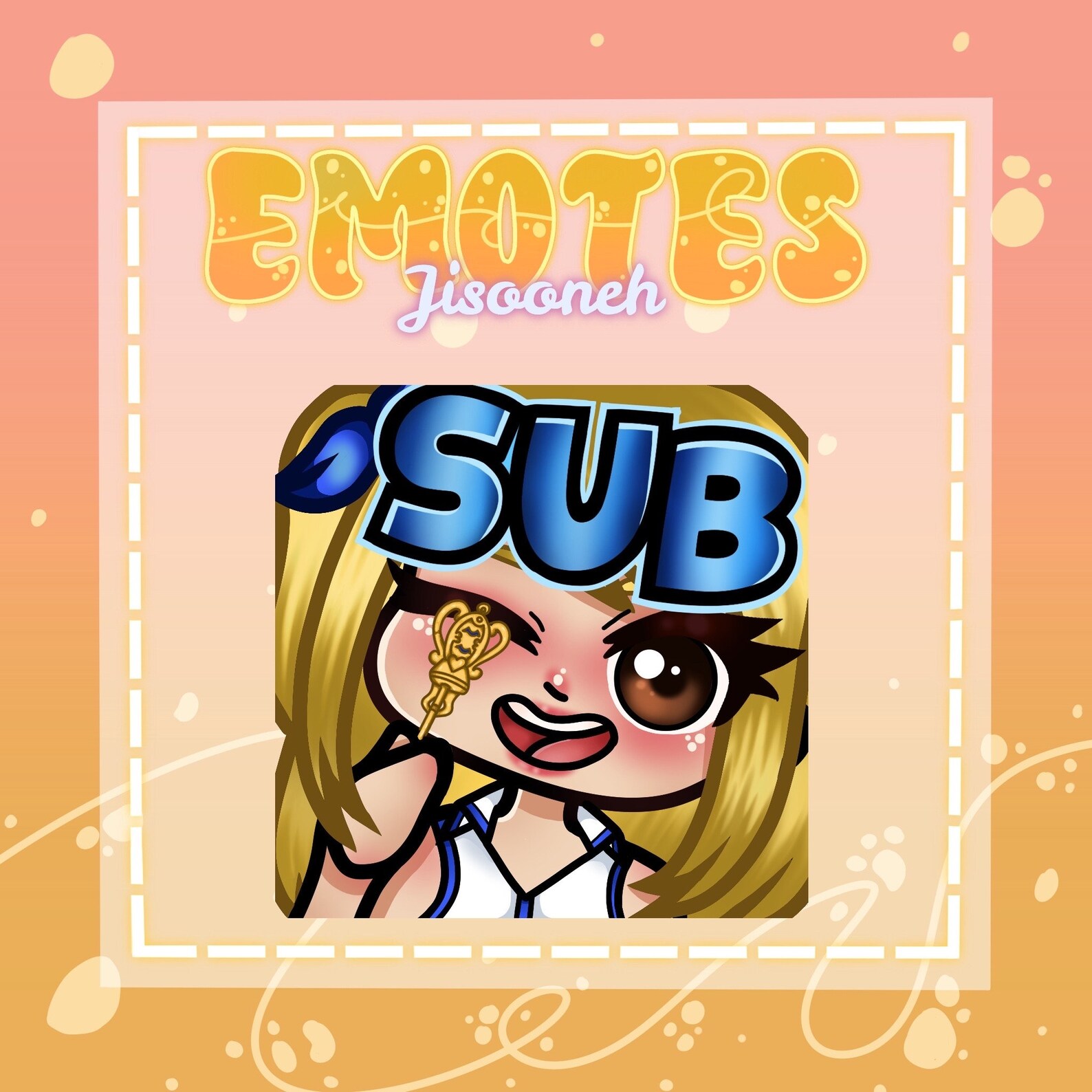 Fairy Tail Lucy Sub Emote Twitch, Discord, Kick, Youtube Lucy Sub Emote ...