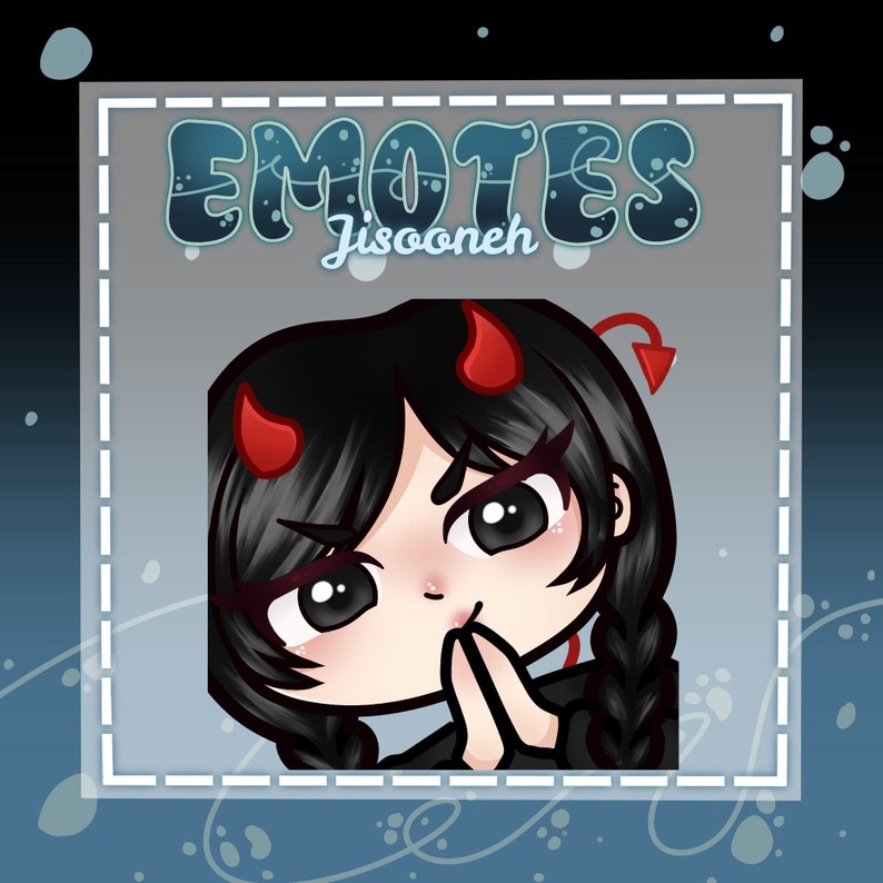 Wednesday Addams Devil Emote Wednesday Addams Cute Emote Twitch ...