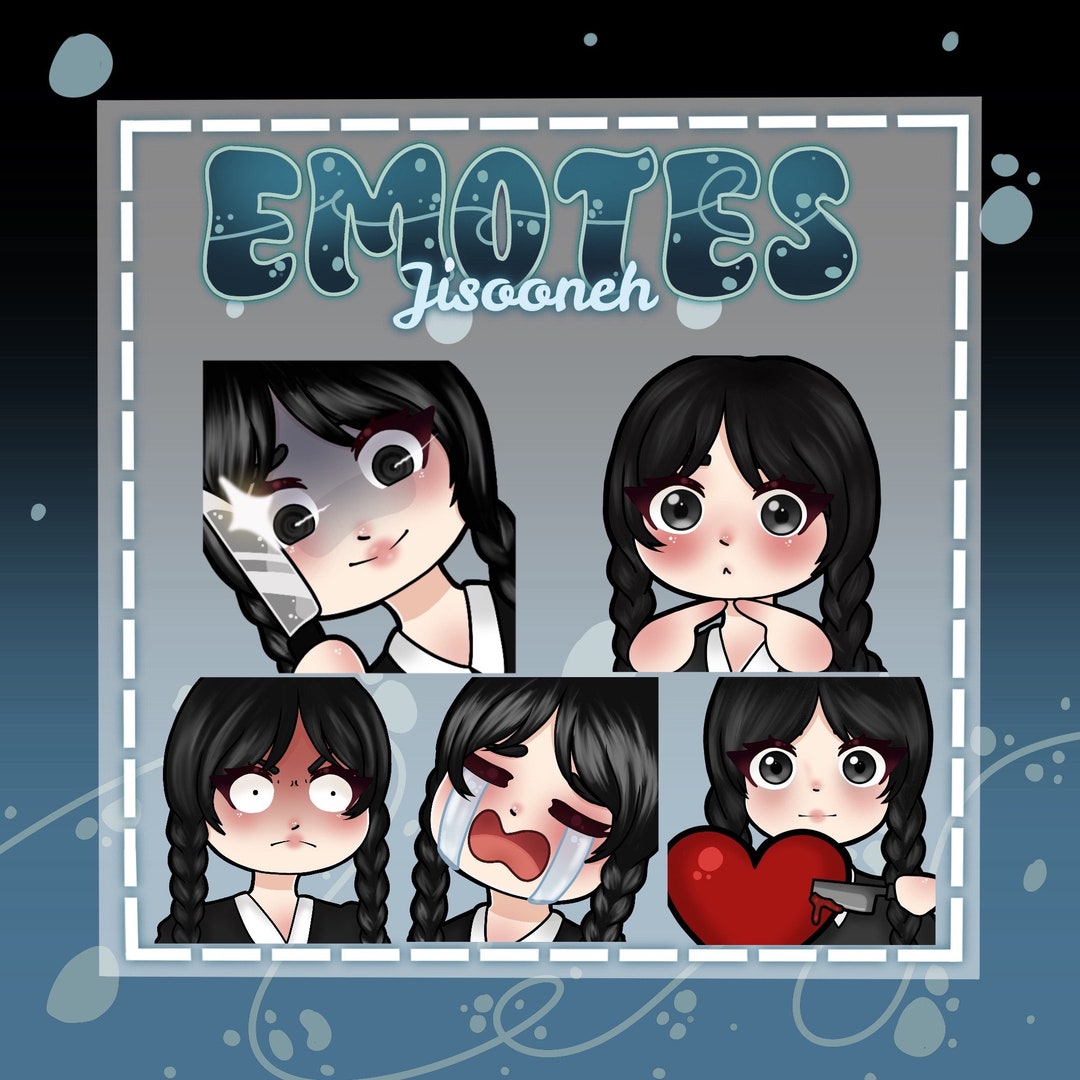 Wednesday Addams Emotes Twitch Emotes Wednesday Addams Twitch Emotes ...