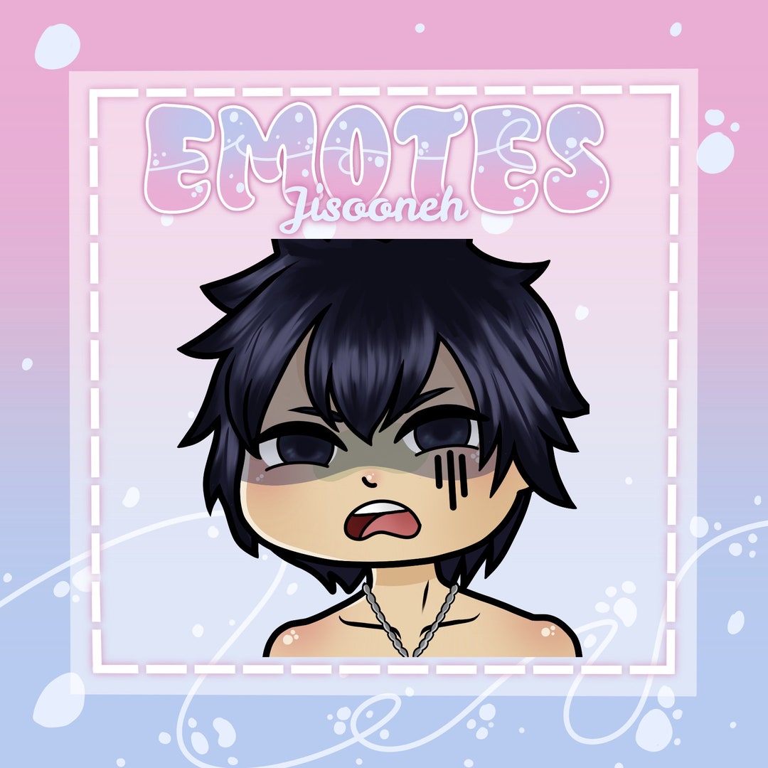 Gray Fullbuster Fairy Tail Disgusted Emote // Twitch, Kick, Discord ...