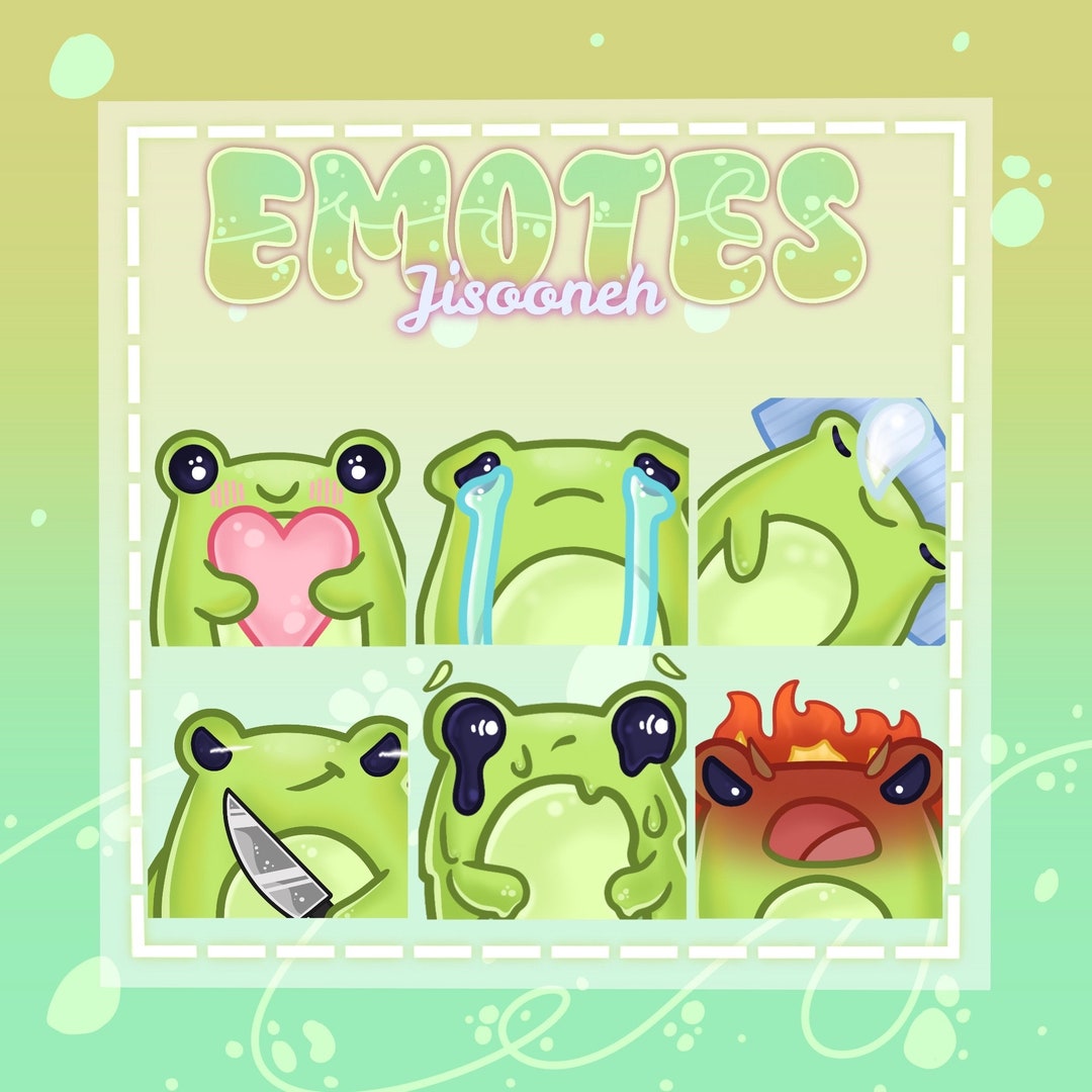 Froggy Emotes Pack - Frog Emotes - Frog Kick Emotes - Frog Twitch ...