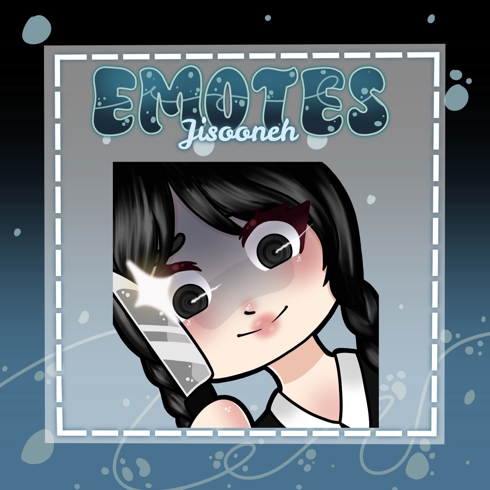 Wednesday Addams Emote Wednesday Addams Knife Emote Twitch Emote ...