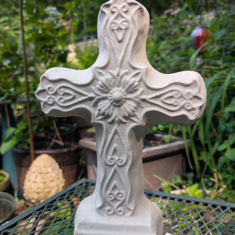 Outdoor Concrete Cross - Etsy