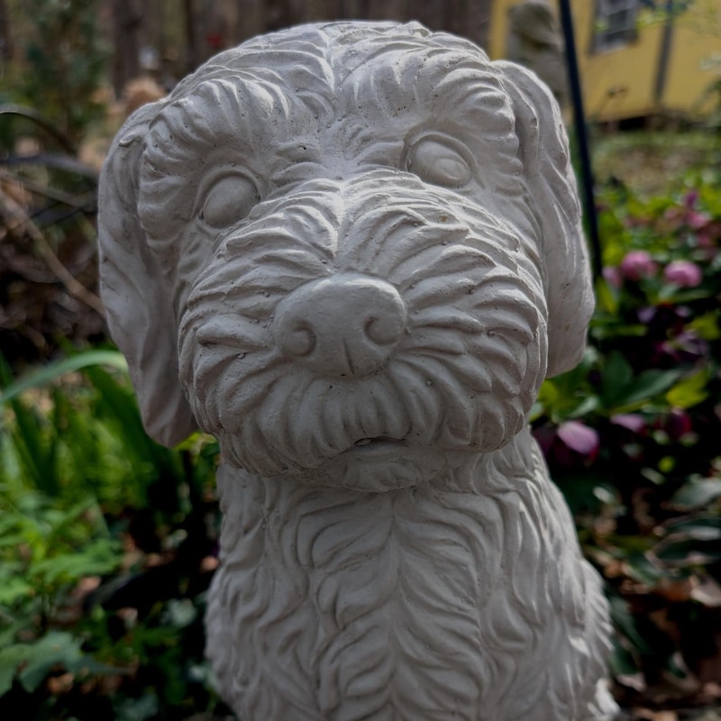 Golden Doodle Dog Statues - Etsy