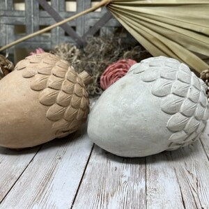 Hand Poured Concrete Acorn: Rustic Home Decor Accent - Etsy
