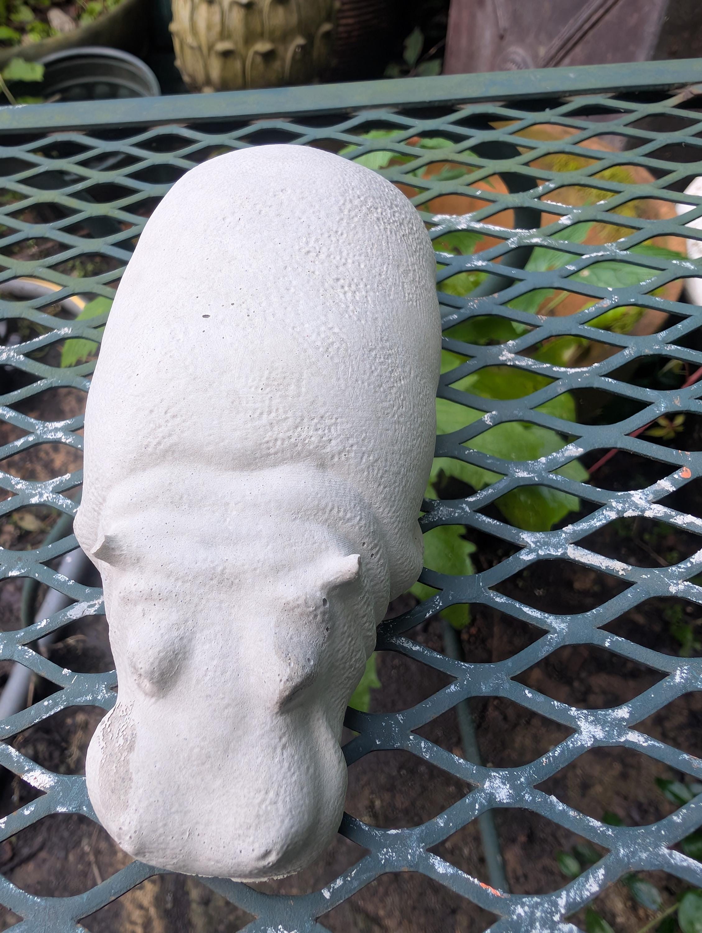Handmade Concrete Hippo Statue - Modern Home & Garden Decor - Etsy