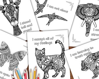 Trauma Coloring Pages - Etsy