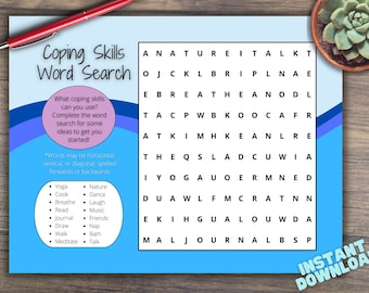 COPING SKILLS Worksheets 20 Worksheets for Exploring Coping - Etsy