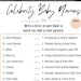 Celebrity Baby Shower Game, Modern Baby Shower Game, Celebrity Party ...