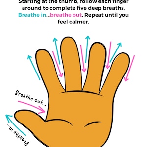 Breathing Exercise Kids, Mindfulness, Calm Corner, Kids Coping Tool ...