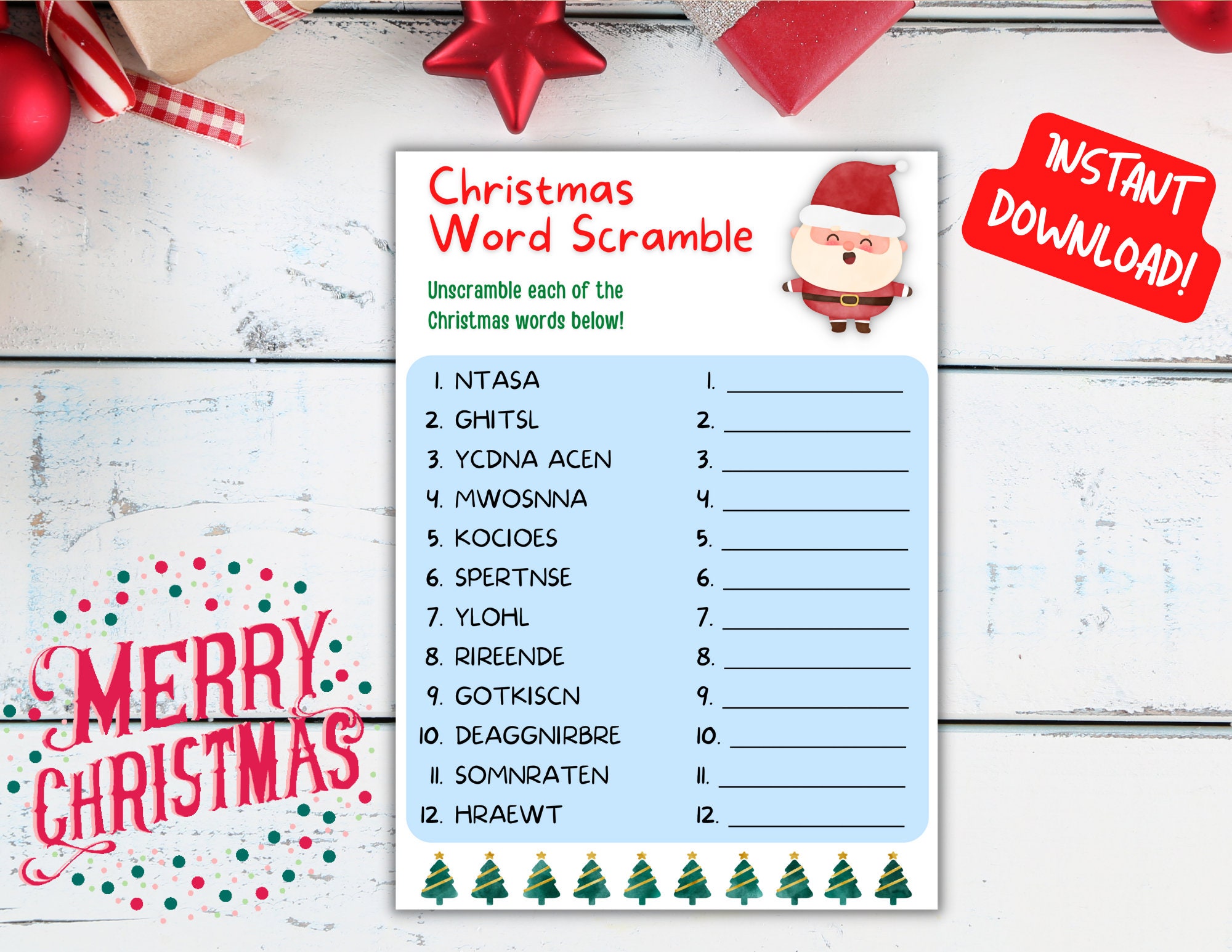 Kids Christmas Games Bundle! Printable, Classroom Christmas Game, Kids ...