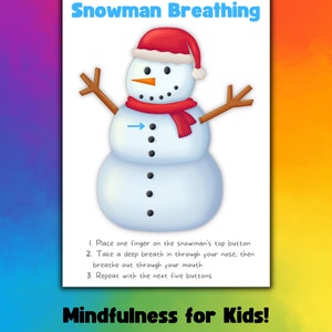 Snowman Breathing Exercise, Mindfulness for Toddlers and Young Kids ...