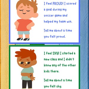 Emotion Learning Cards for Toddlers and Young Kids, Parent Tools ...