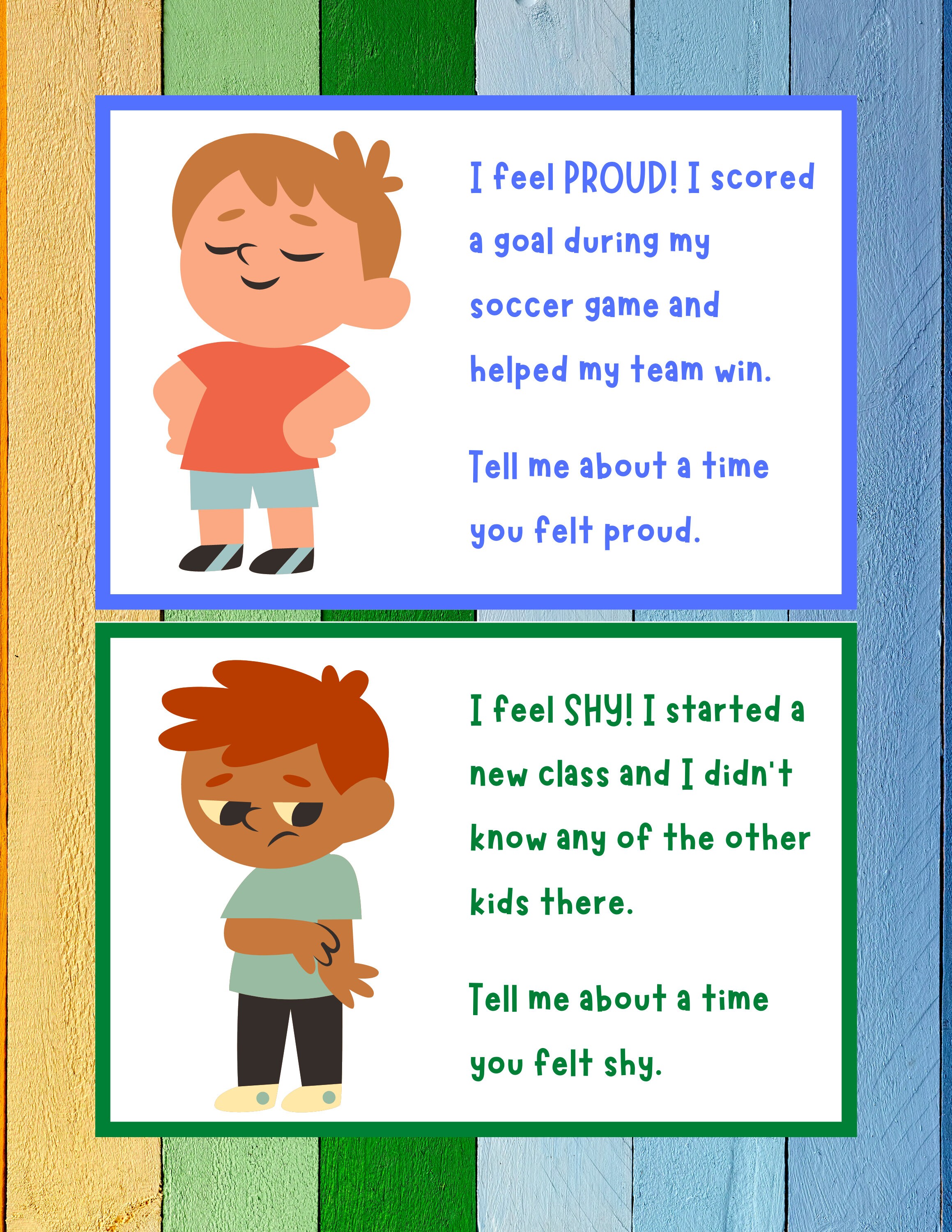 Emotion Learning Cards for Toddlers and Young Kids, Parent Tools ...