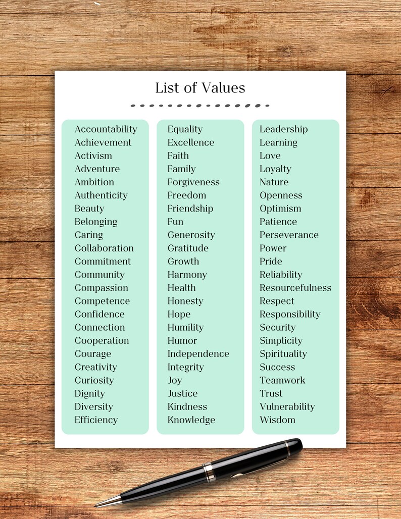 Values Therapy Worksheets, Counselling Guide, Anxiety Management ...