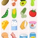 Grocery Helper Visual Food Cards Toddler Learning Parenting - Etsy