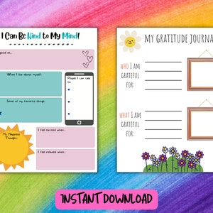 Self-esteem Kids Worksheet, Gratitude Kids Activity, Self-compassion ...